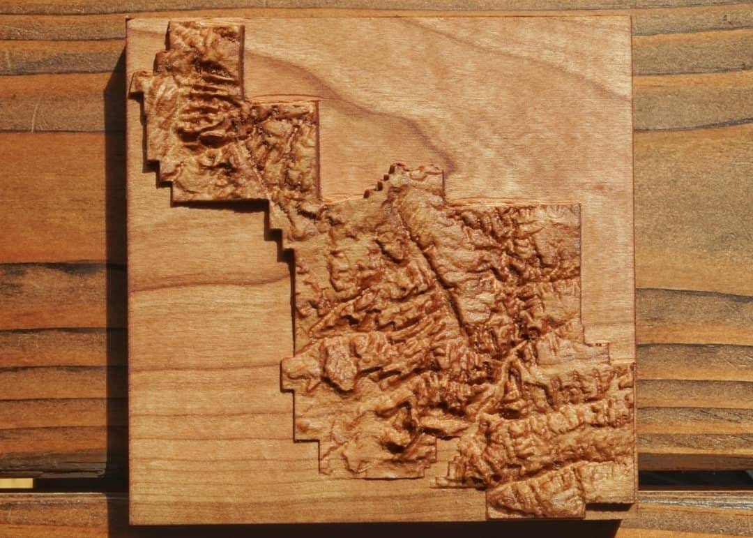 National Parks Topographic Wooden Relief Map - Etsy
