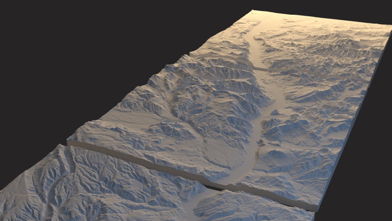 Custom Personalized Large Tiled Wooden Relief 3D Maps - Etsy