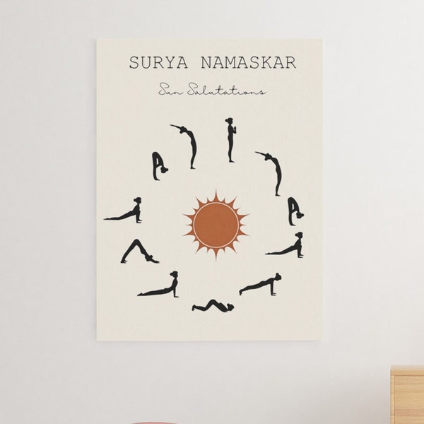Sun Salutation Poster - Etsy