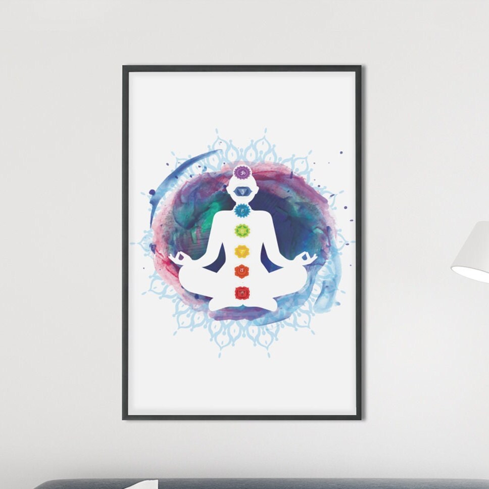 Chakra Poster Download Seven Chakra Yoga Chakra Picture - Etsy
