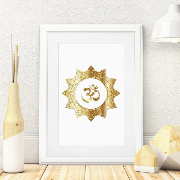 Om Symbol Print - Etsy