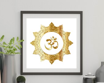 Om Symbol Print - Etsy