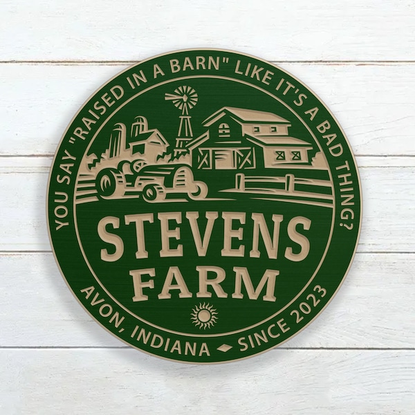 Custom Farm Sign - Etsy