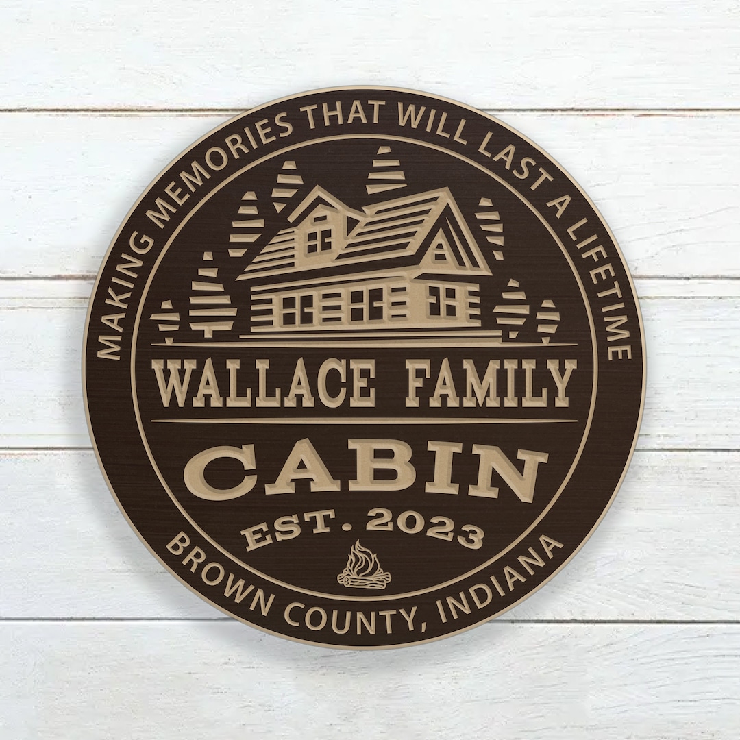 Cabin Camp Sign / Personalized Cabin Sign / Carved Wood Sign / Custom ...
