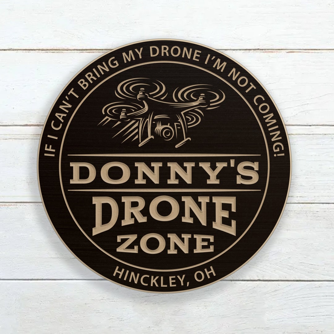 Drone Sign / Personalized Drone Room Sign / Carved Wood Sign / Custom ...