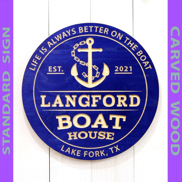 Boat House Sign - Etsy
