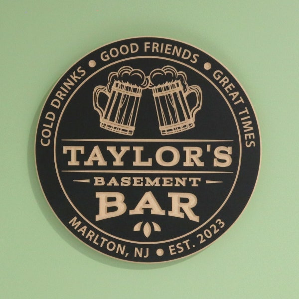 Personalized Bar Signs - Etsy