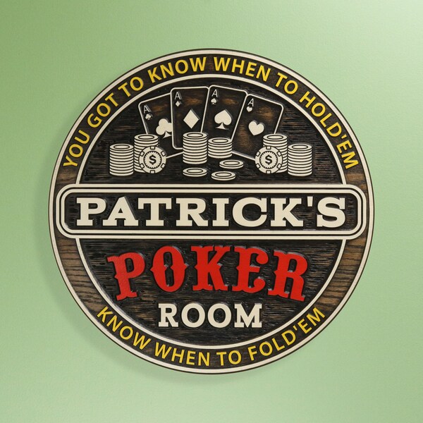 Card Room Sign - Etsy