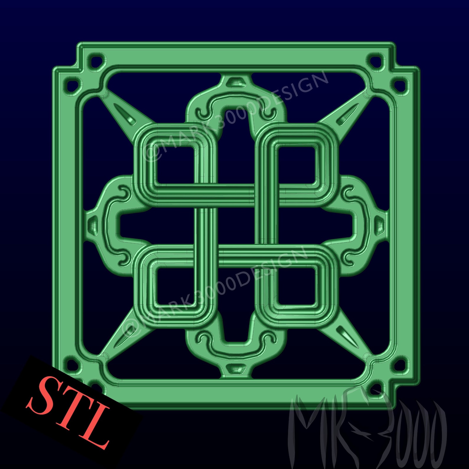Tiki Tile 3D STL Model - Etsy