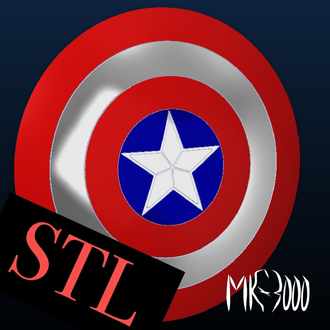 Captain America Shield STL File - Etsy
