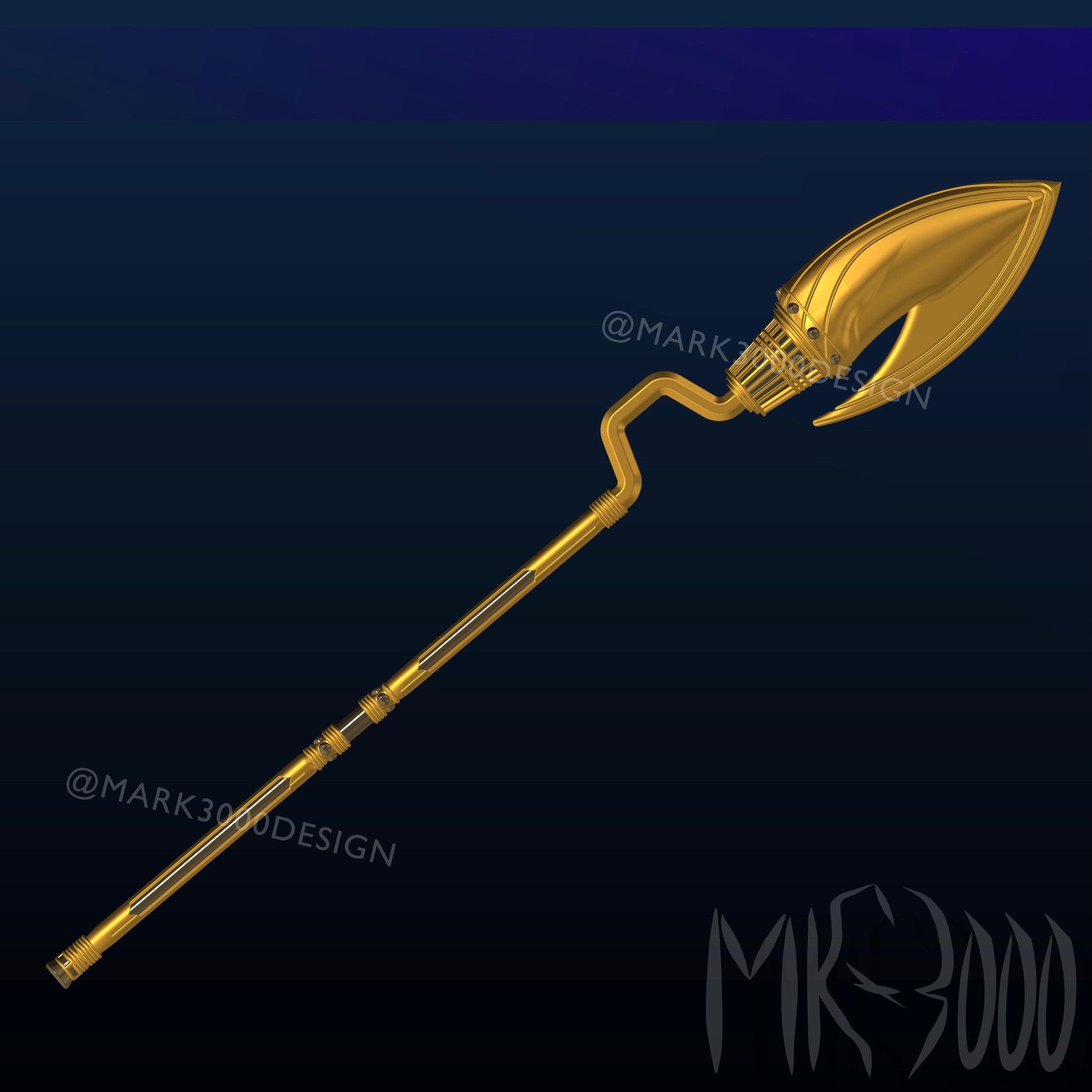 Cosmic Staff STL for 3D Printing - Etsy