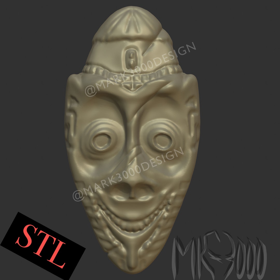Tiki Mask STL File: 3D Printing (300mm X 150mm X 60mm) - Etsy