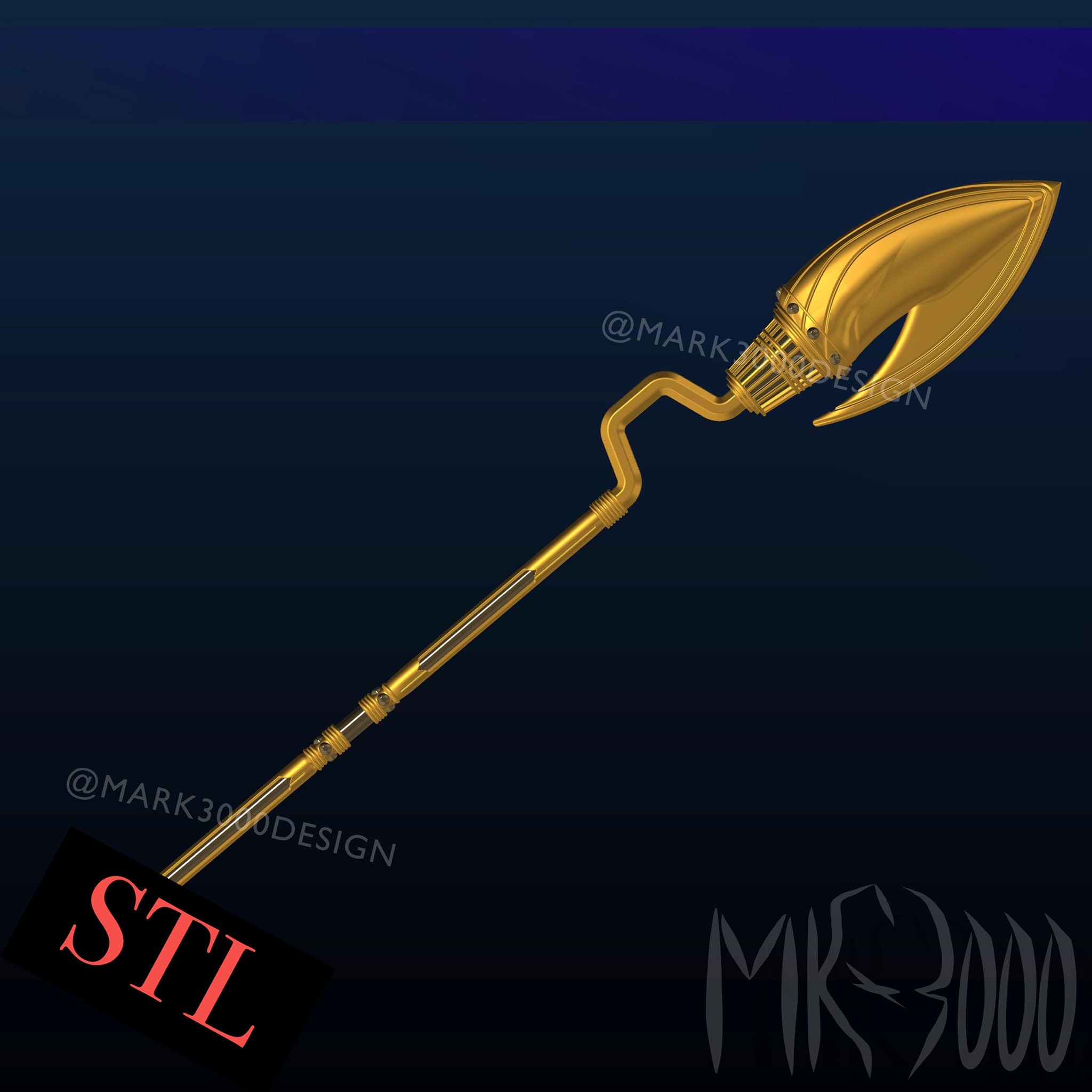 Cosmic Staff STL for 3D Printing - Etsy