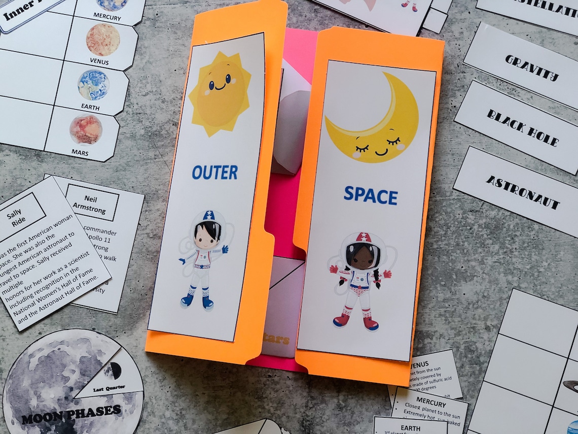 Space Unit Study Lapbook - Etsy