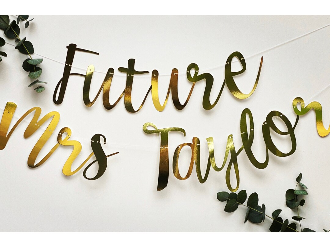 Gold Personalised Hen Party Banner Hen Do Bunting Hen Do - Etsy UK