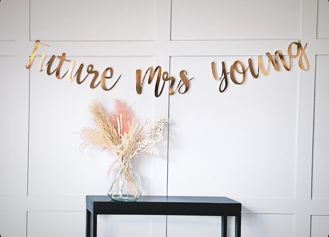 Gold Personalised Hen Party Banner, Hen Do Bunting, Hen Do Sign, Future ...