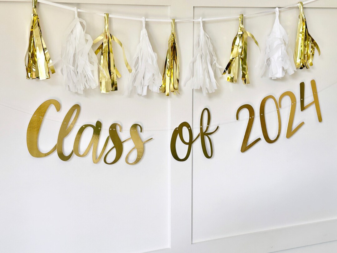 Class of 2024 Banner, Prom Sign, Prom 2024 Bunting, Graduation Banner ...
