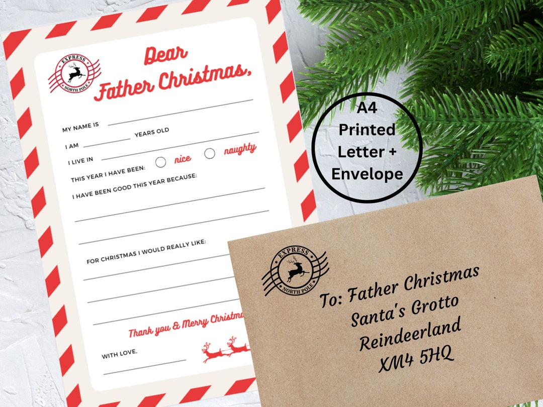 Father Christmas Letter, Santa Letter, Official Letter, Christmas ...