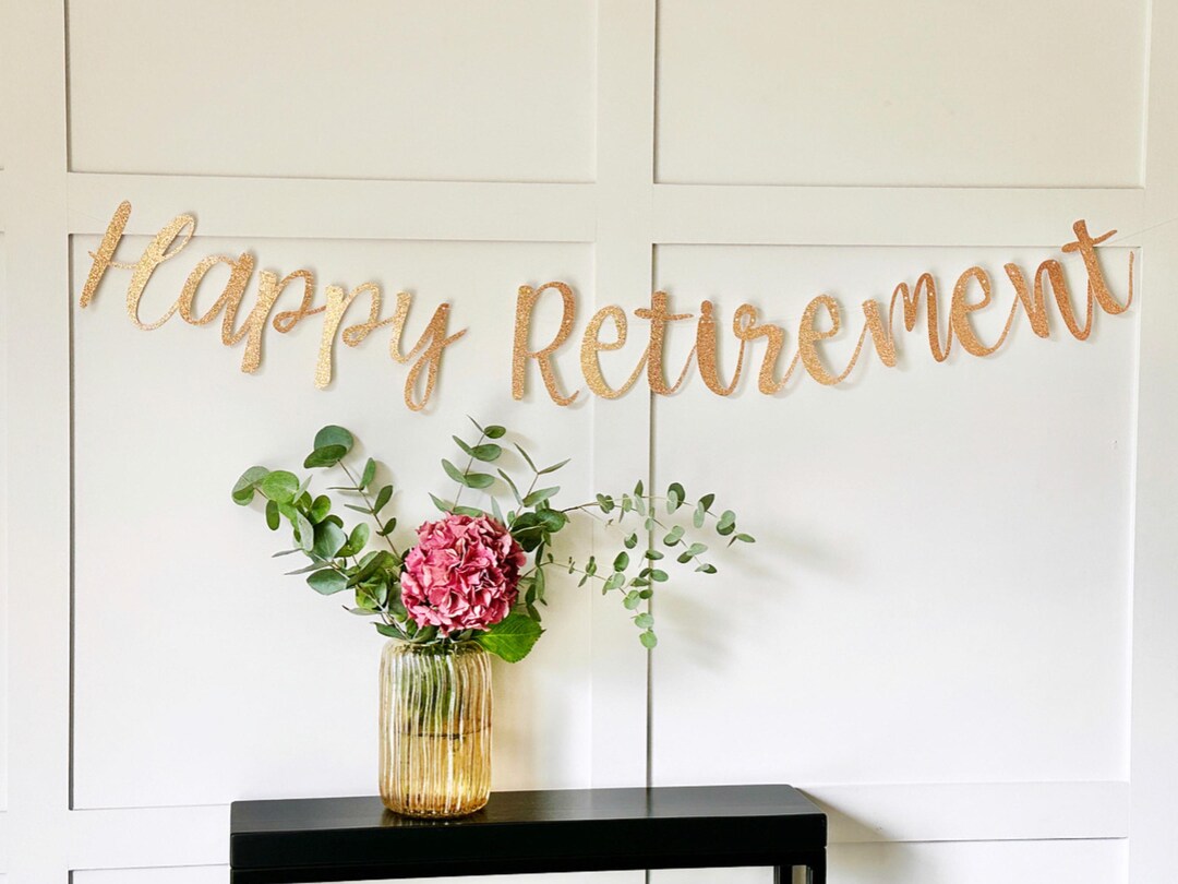 Retirement Banner, Happy Retirement Sign, Happy Retirement Bunting ...