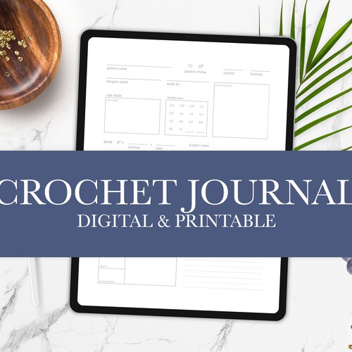 Crochet Project Journal for Project Notebooks or Digital - Etsy