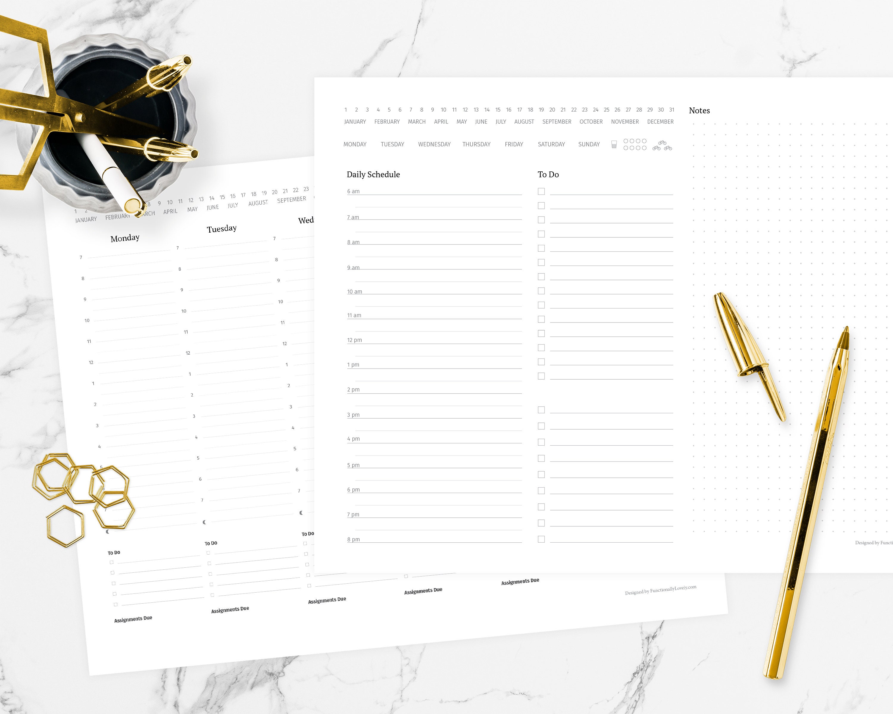 Work From Home Week and Day Planner Worksheets & Printables - Etsy