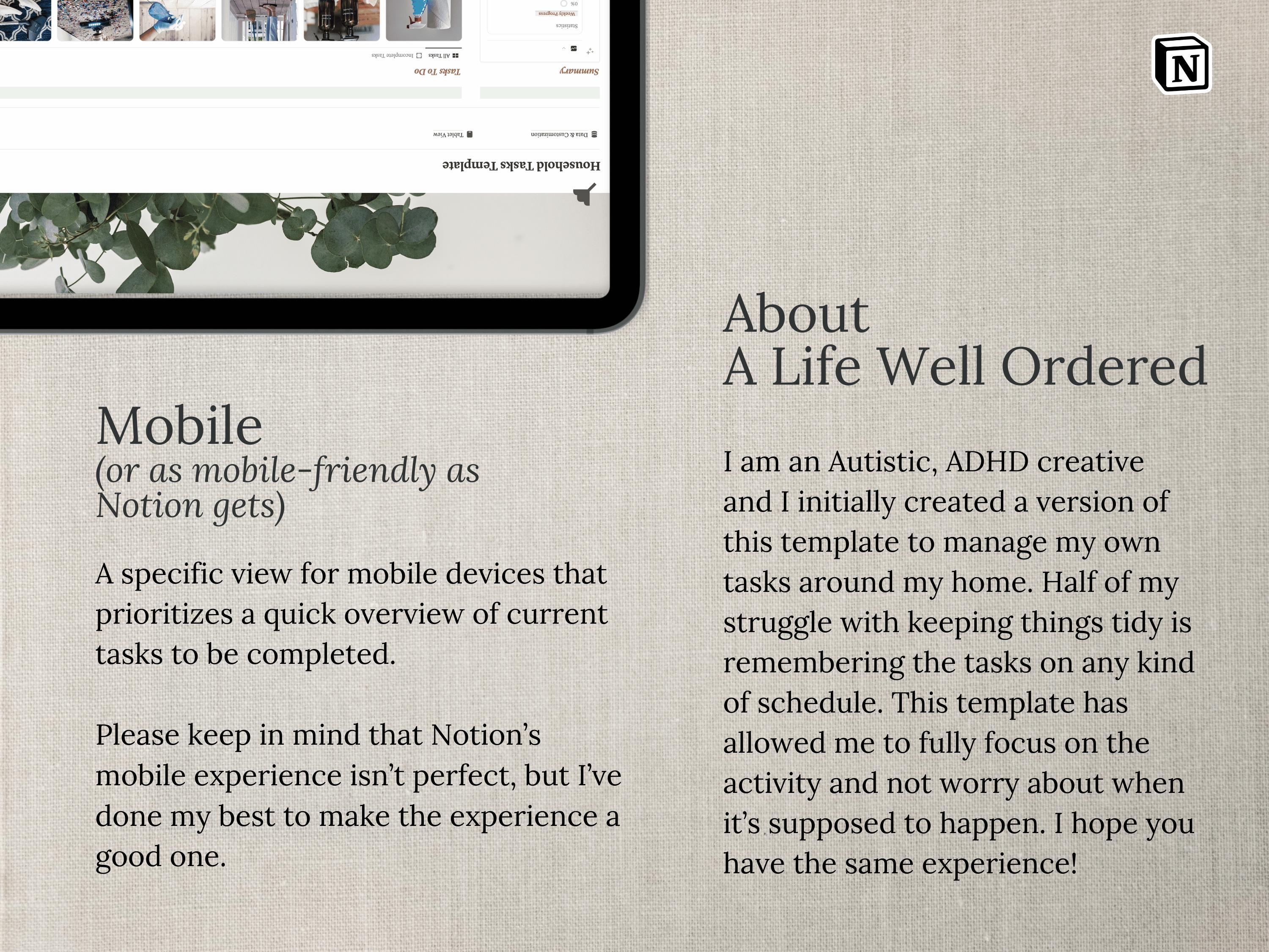 Notion Template - Automated Chore Charts – Your Personal Home ...
