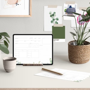 Knitting Worksheet for Knitting Planner Eucalyptus Printable and ...