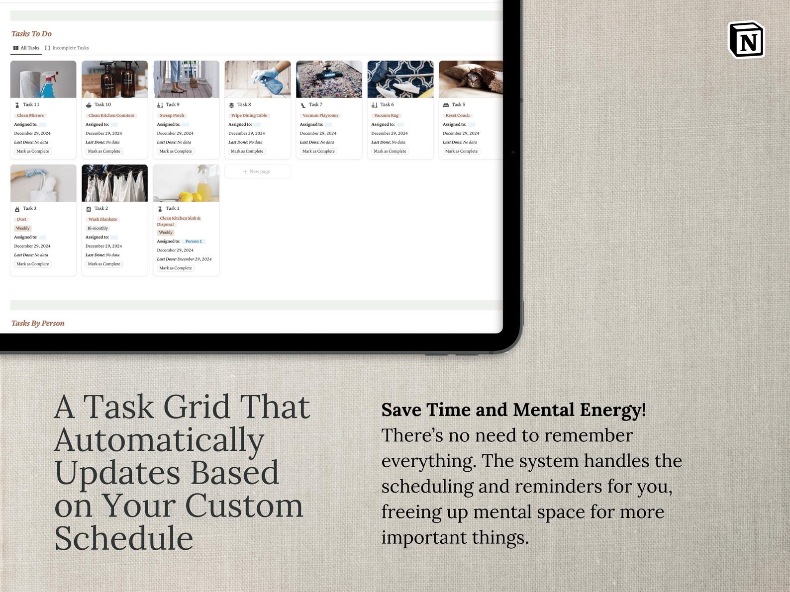 Notion Template - Automated Chore Charts – Your Personal Home ...