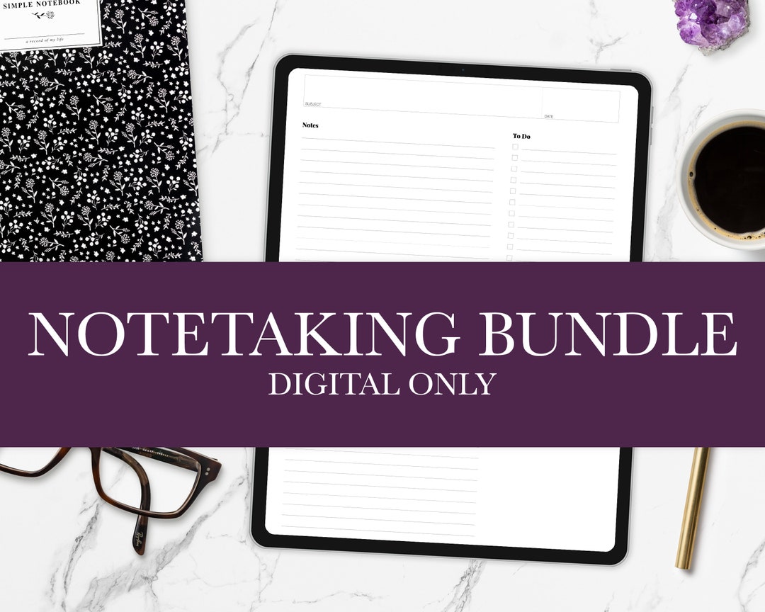 Digital Note-taking Templates for Students, Meetings, and Work From ...