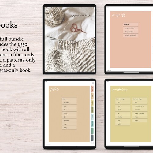 Knitting Planner Full Digital Bundle Organize Yarn - Etsy