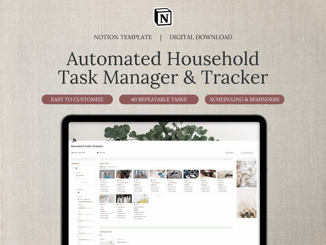 Notion Template - Automated Chore Charts – Your Personal Home ...