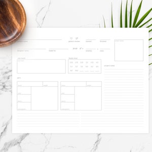 Crochet Project Journal for Project Notebooks or Digital Planners and ...