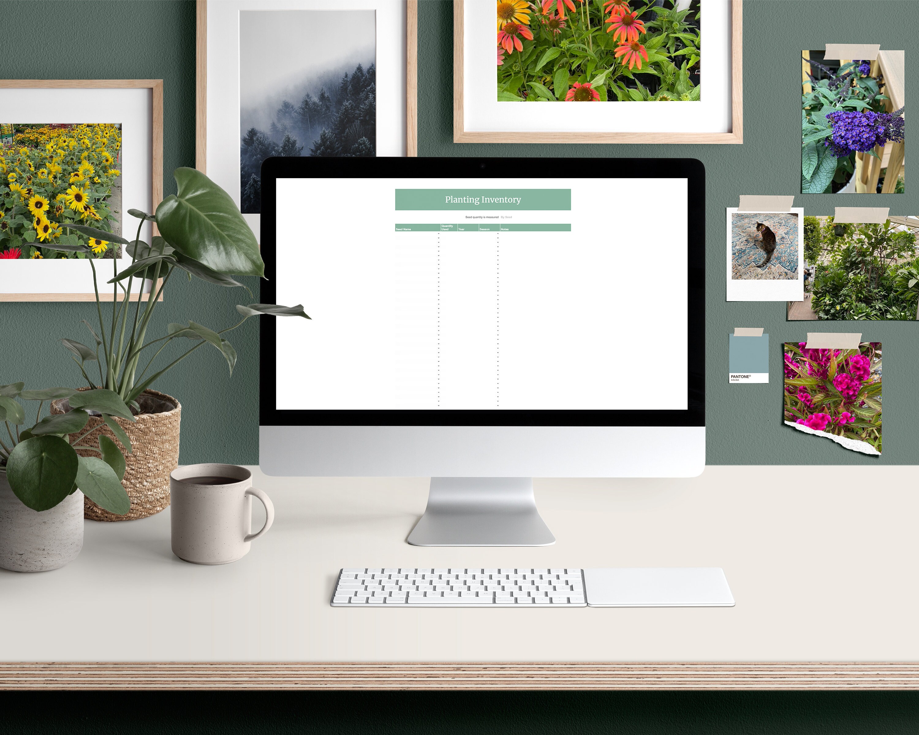 Excel | Digital Garden Planner | Customizable Garden Seed Organizer ...