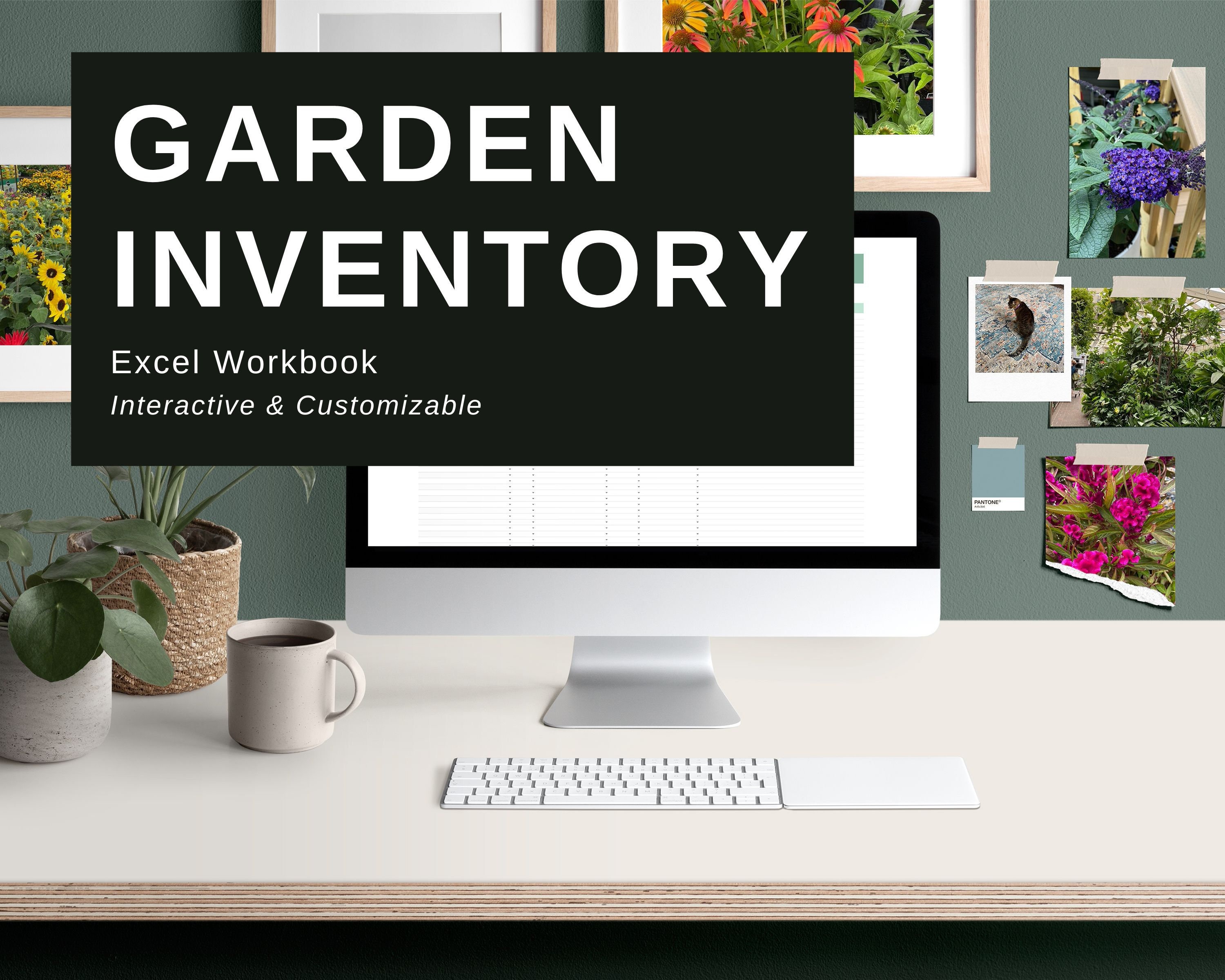 Excel | Digital Garden Planner | Customizable Garden Seed Organizer ...