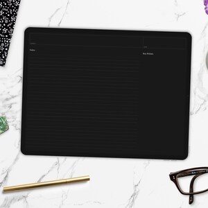 High-contrast Digital Note-taking Templates for Students, Meetings, and ...