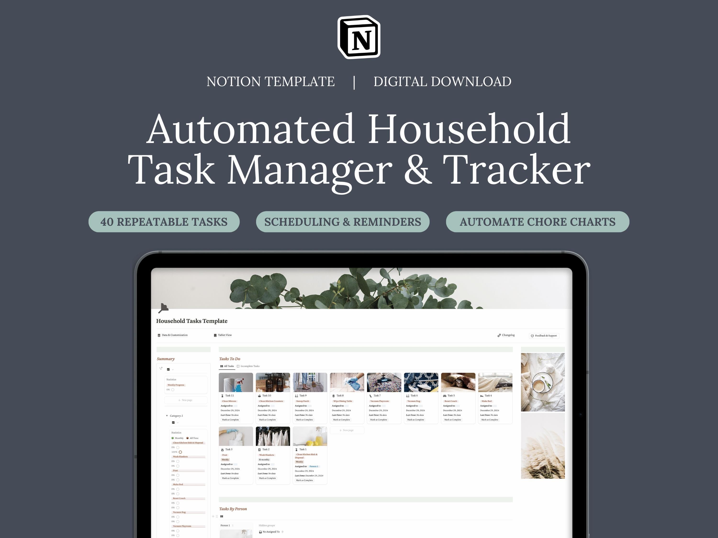 Notion Template - Automated Chore Charts – Your Personal Home ...