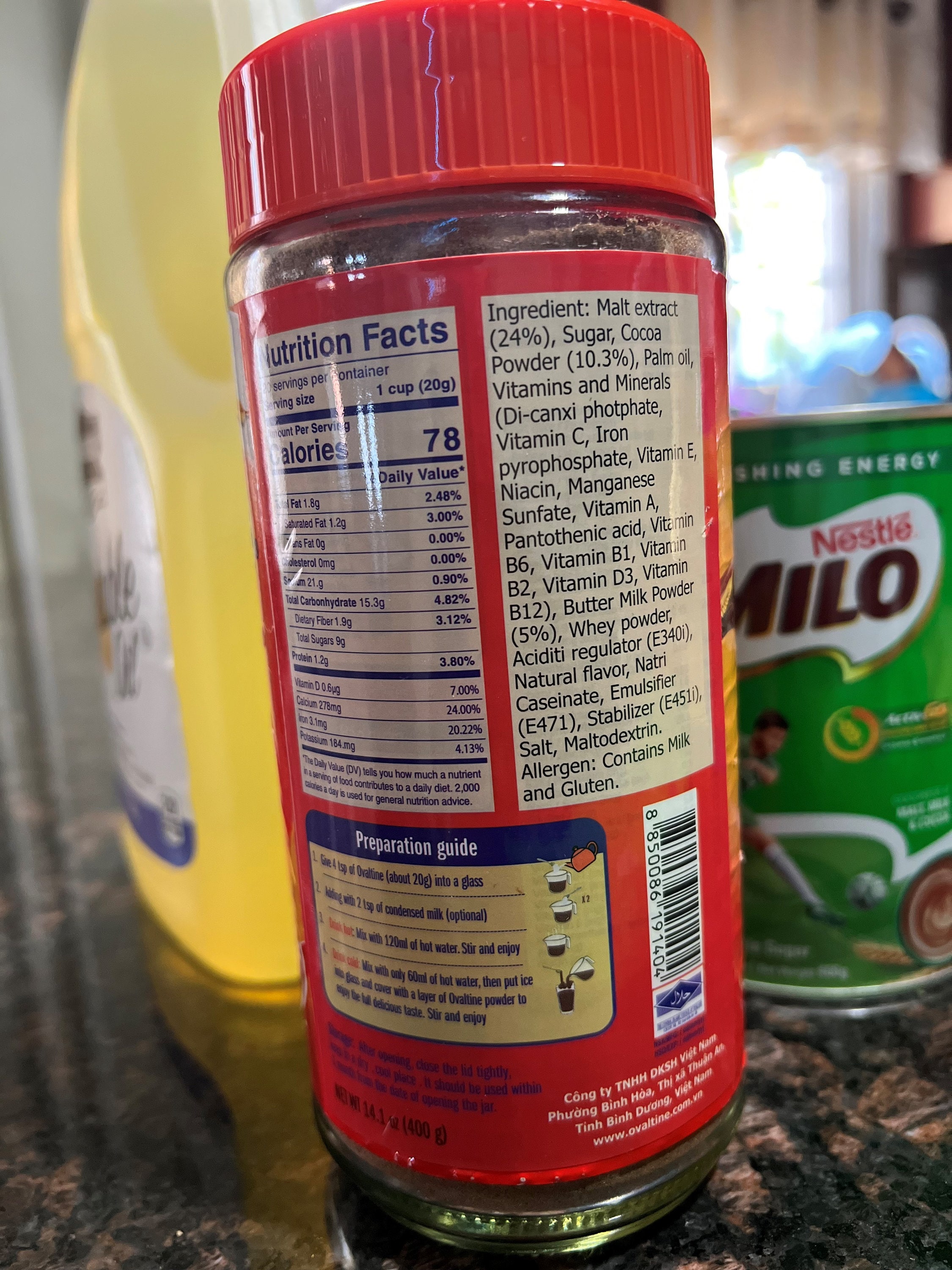 Ovaltine Malt Beverage Mix 400g, 14.1 Oz - Etsy