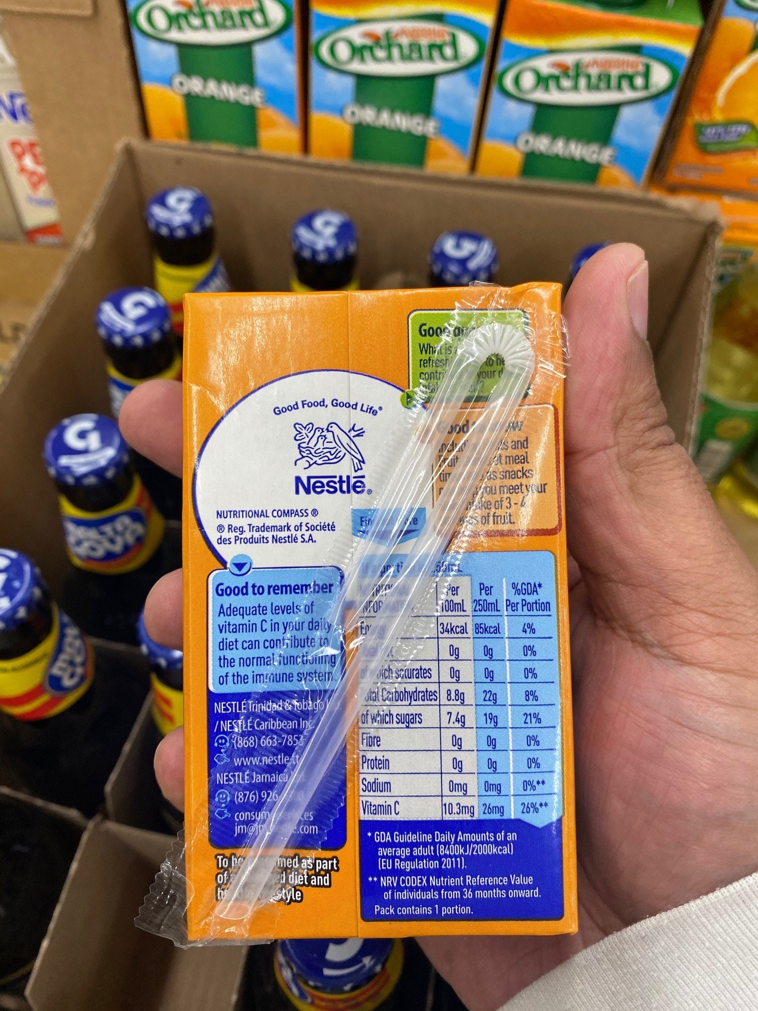 Nestle Orchard Orange Juice 250ml - Etsy