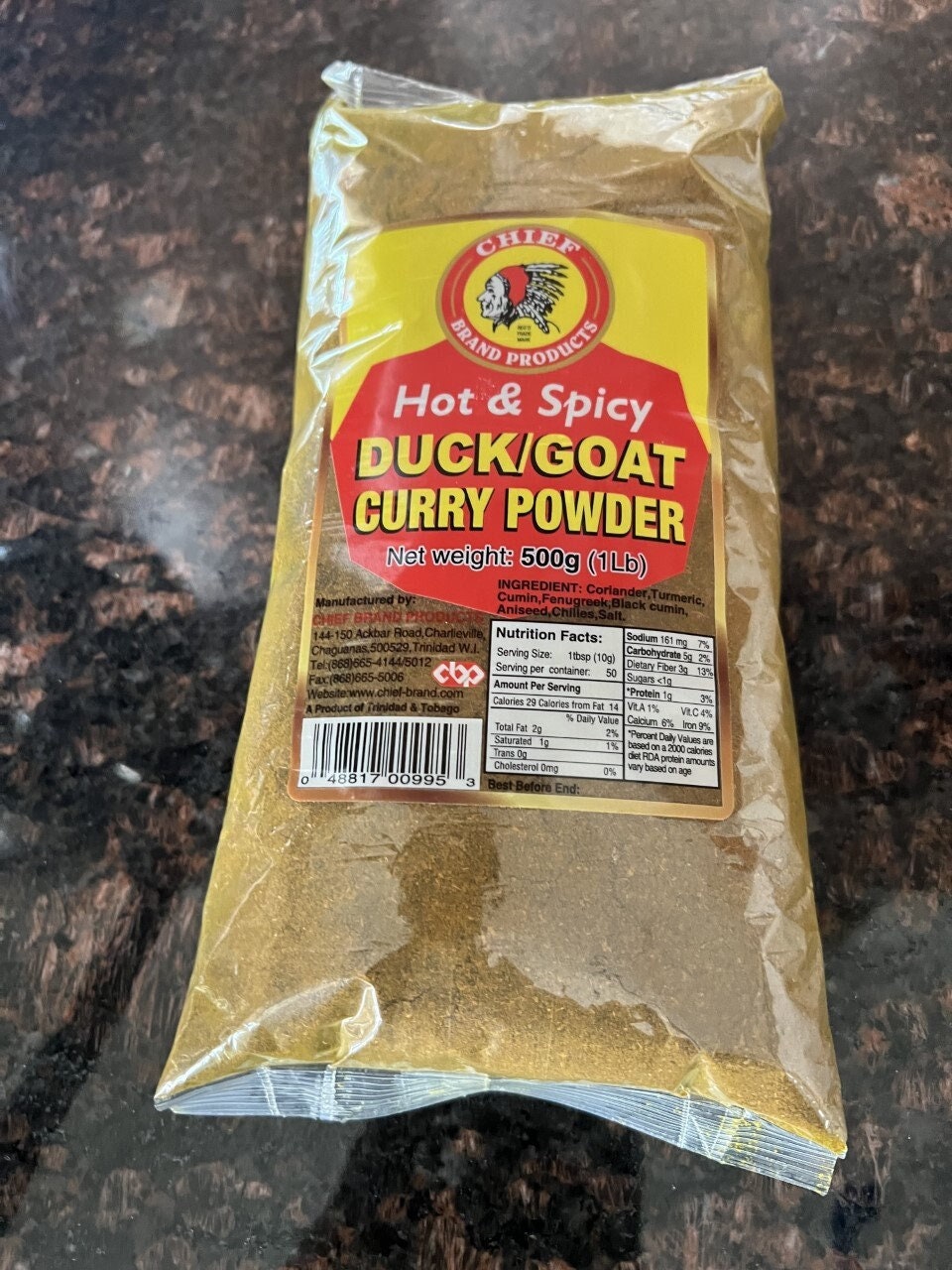 1lb Chief Hot & Spicy Duck/goat Curry Powder - Etsy