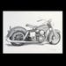 Harley Panhead Motorcycle Art - American Classic - Etsy