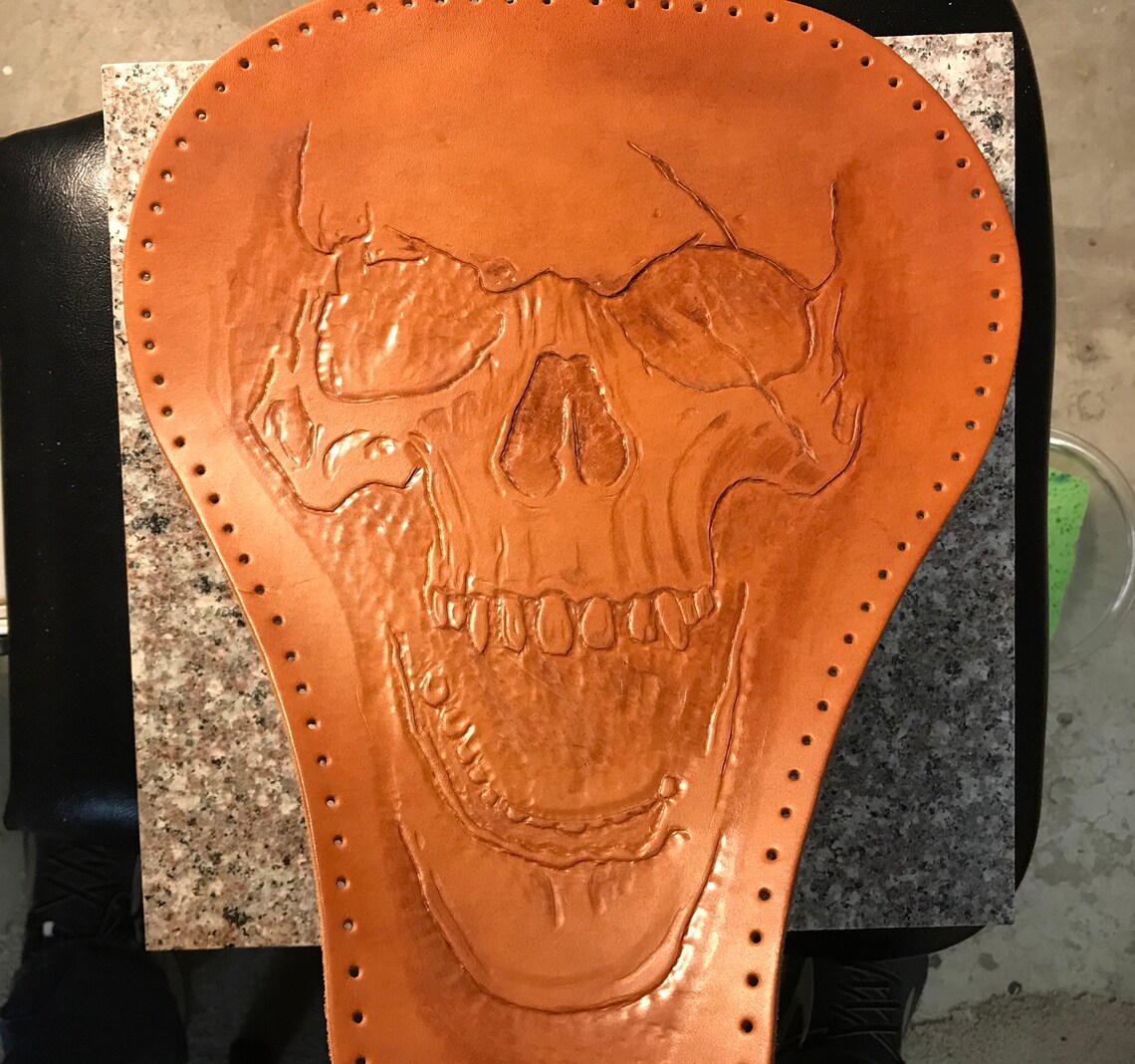 Screaming Skull Solo Motorcycle Seat - Etsy