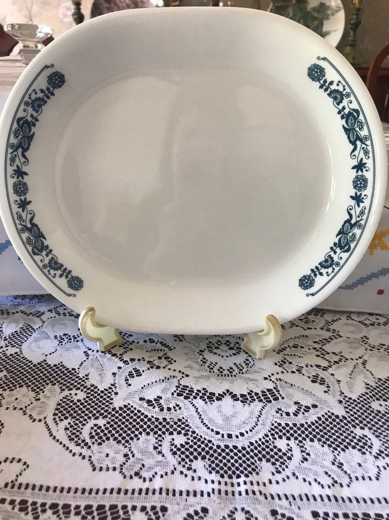Corelle Old Town Blue 12.5in Serving Platter | Discontinued Pattern - Etsy