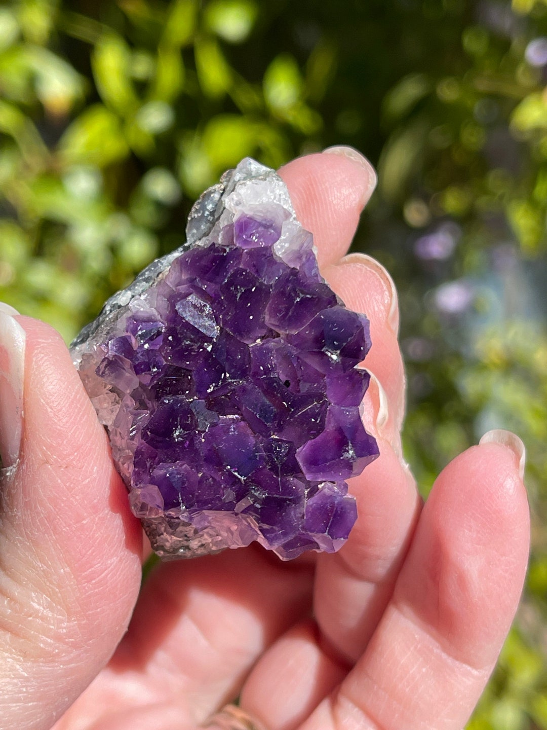 High Quality Amethyst Crystal Cluster, Deep Purple Amethyst, Genuine ...