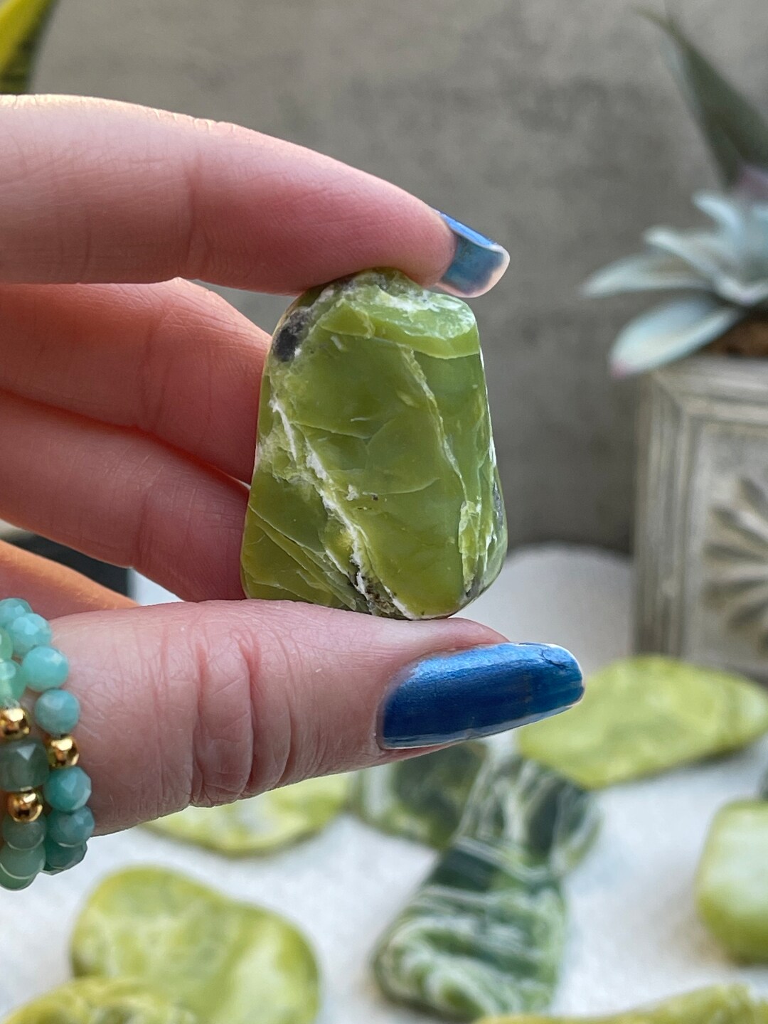 Large Tumbled Noble Serpentine, Polished Serpentine, Big Healerite ...