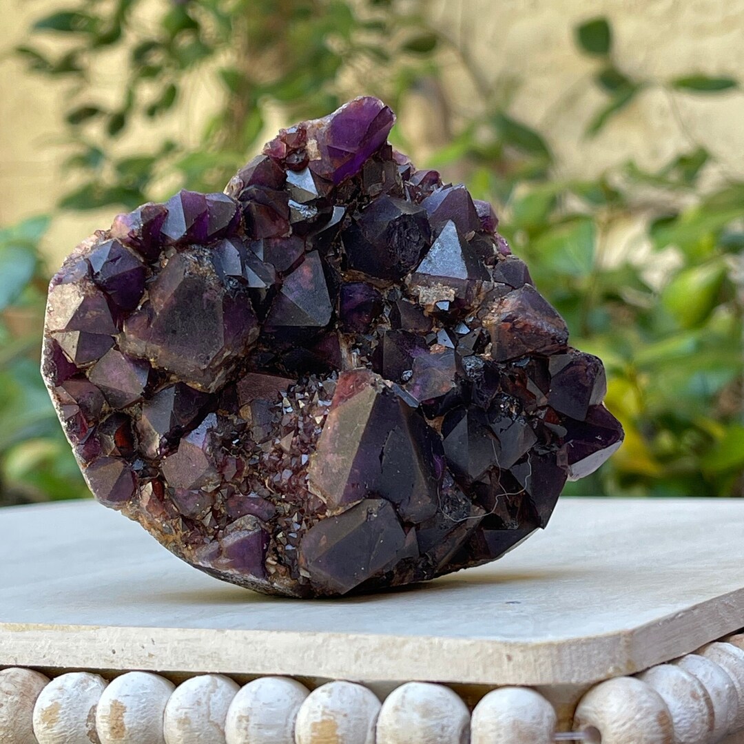 Alien Amethyst, Hematite Included Amethyst From India, Amethyst Cluster ...