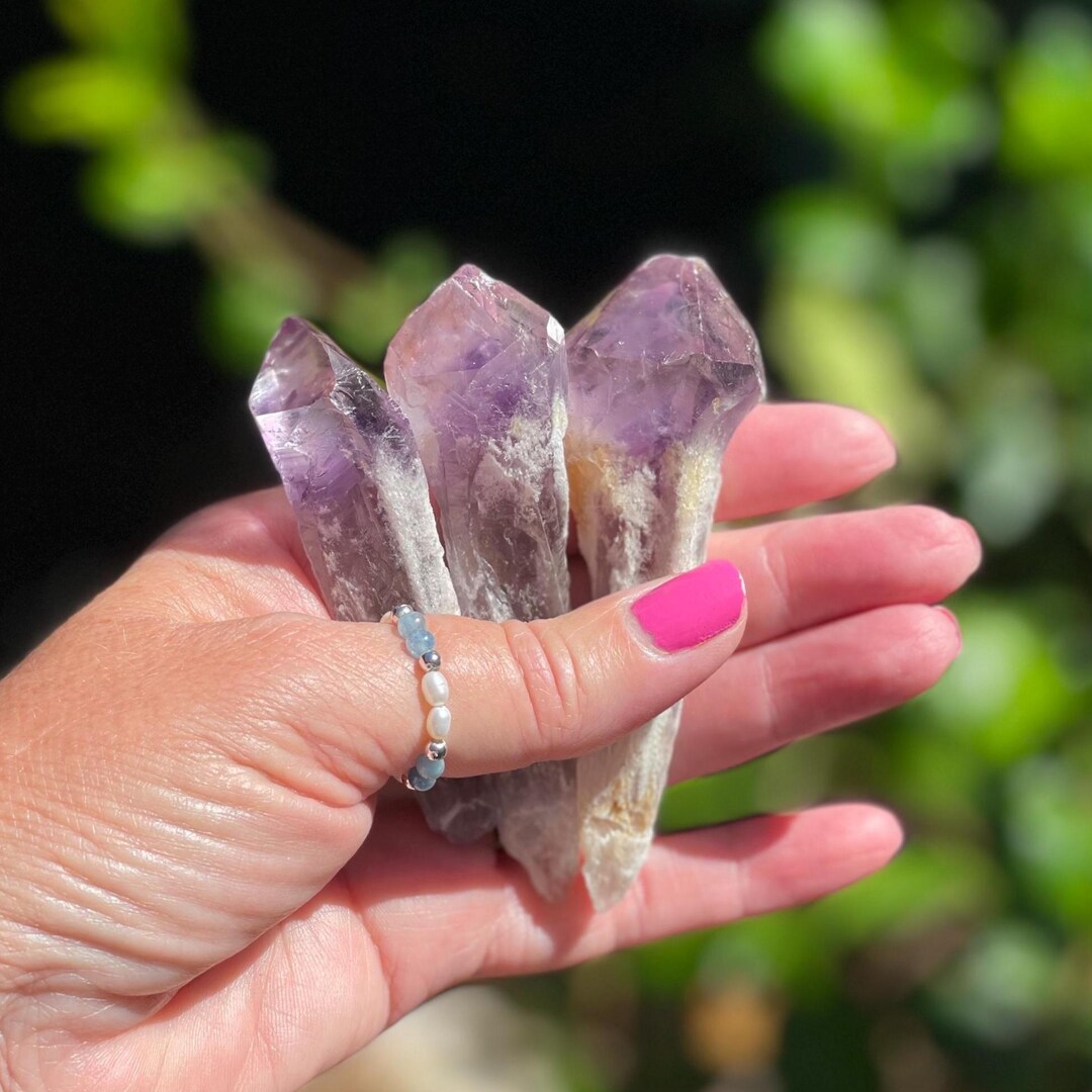 Raw Amethyst Root: Natural Purple Crystal Wand - Intuitively Chosen - Etsy