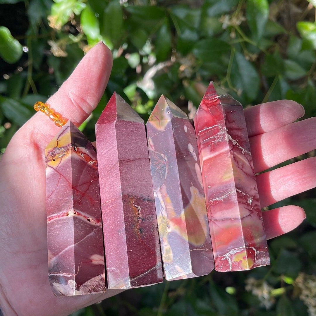 Beautiful Mookaite Jasper Towers, Red Mookaite, Purple Mookaite ...