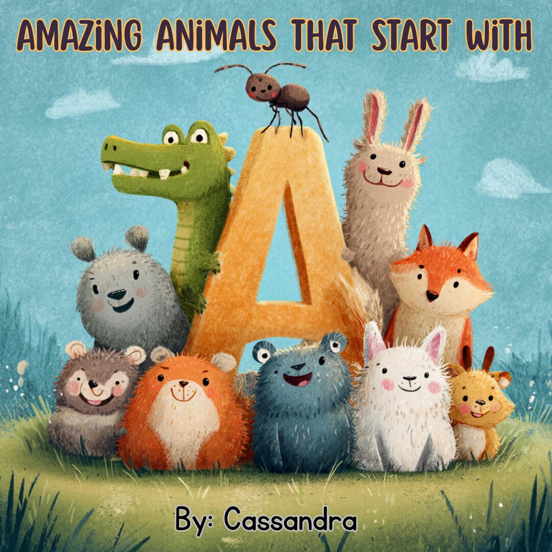 Kids Alphabet Learning Book Amazing Animals That Start With A DIGTIAL ...