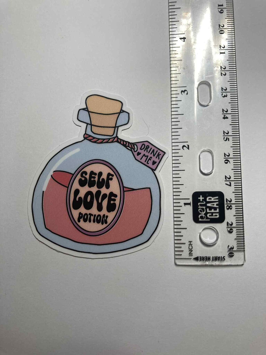 Self Love Potion Sticker | Pastel Aesthetic Positive Affirmation Vinyl ...