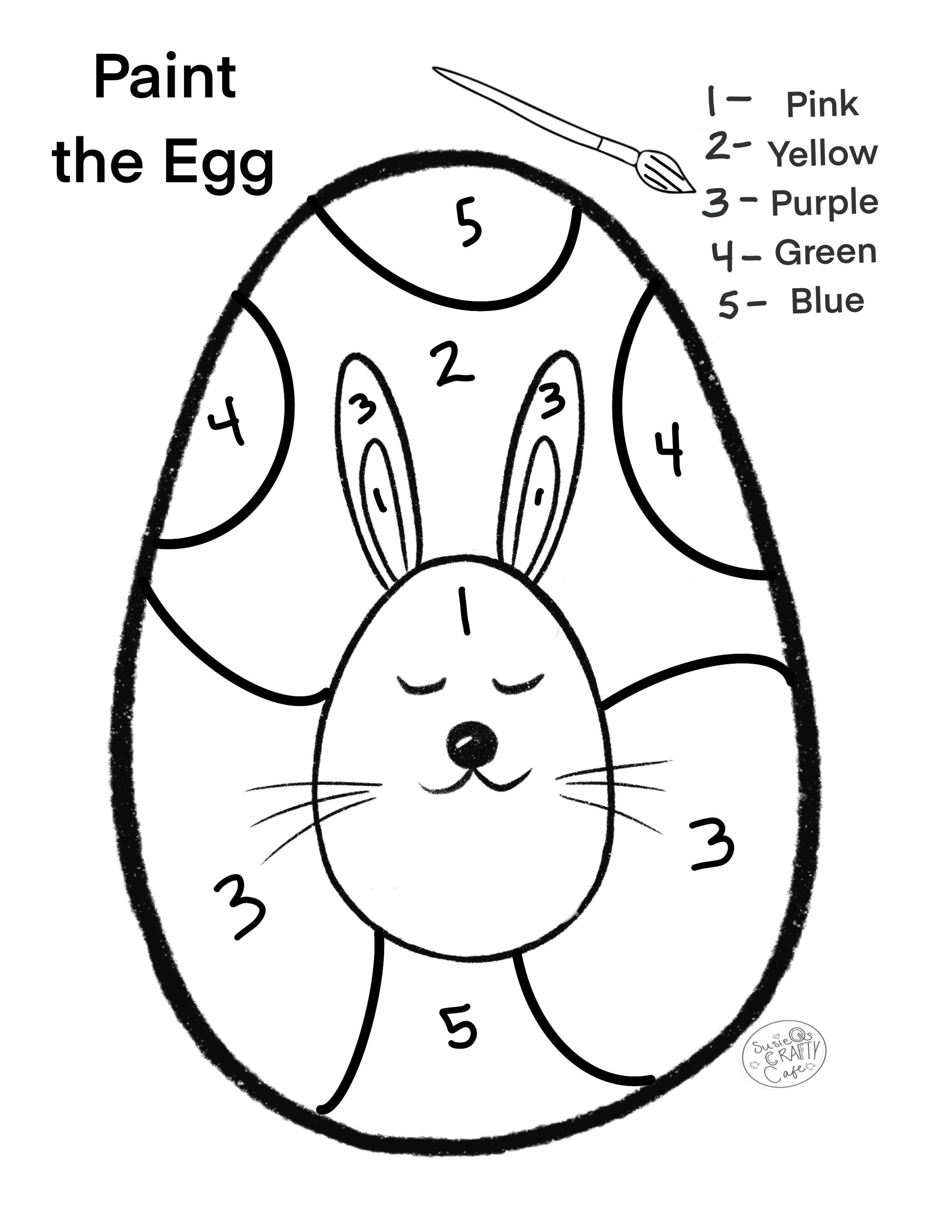 Easter Bunny Activity Sheets, Easter Color Sheets, Easter Bunny Kids ...